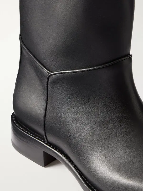 THE ROW Nobilis Leather Knee Boots