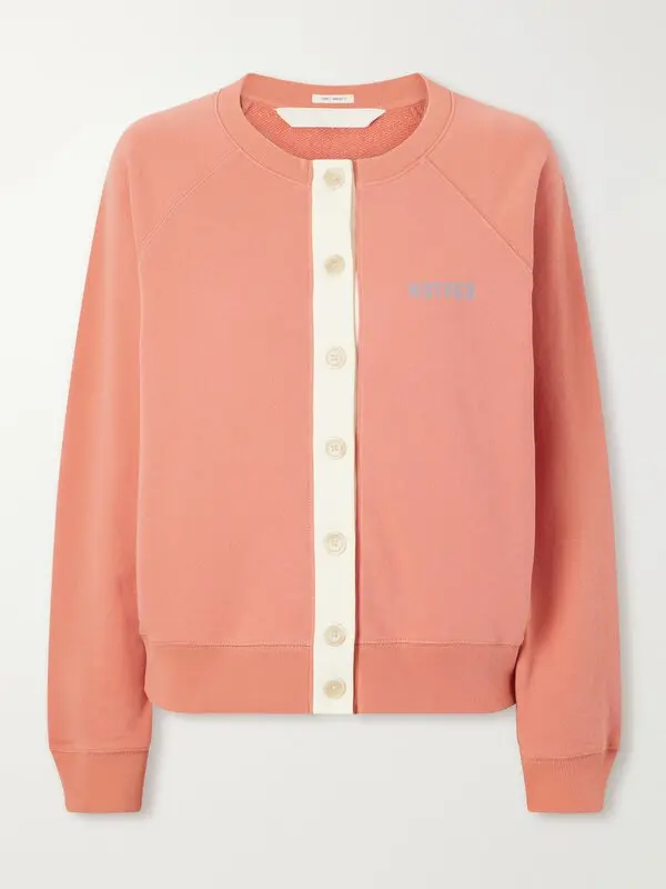 MOTHER The Boxy Cotton Cardigan - Orange