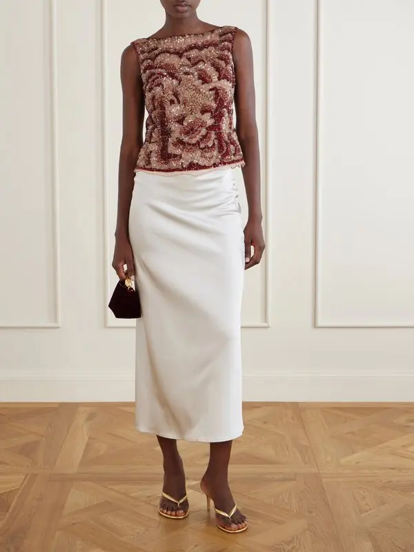 CLIO PEPPIATT Sequin-embellished Blouse
