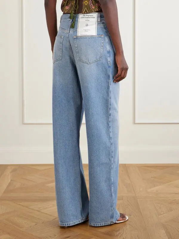 Erdem Mid-rise Wide-leg Jeans