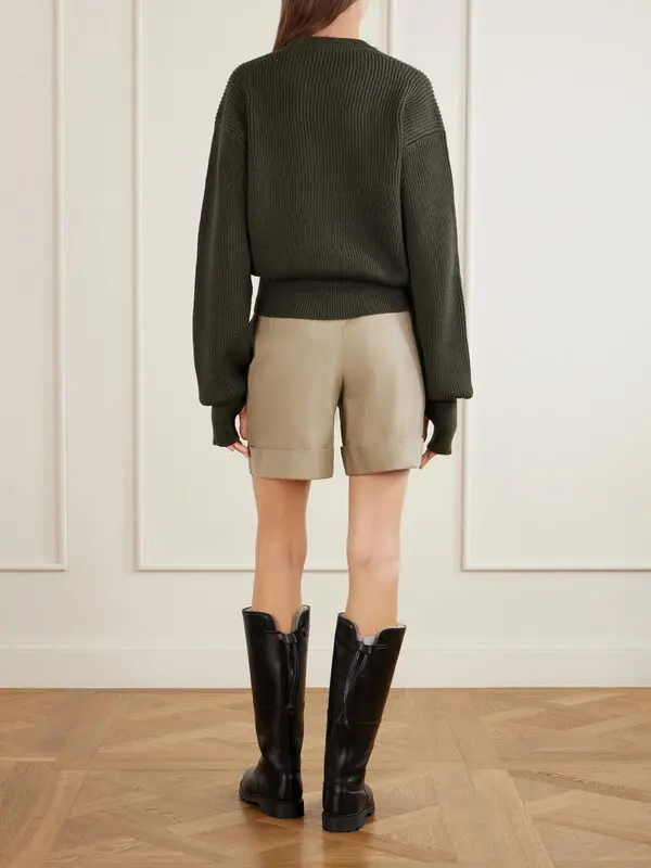 RIER Ribbed Virgin Wool Sweater
