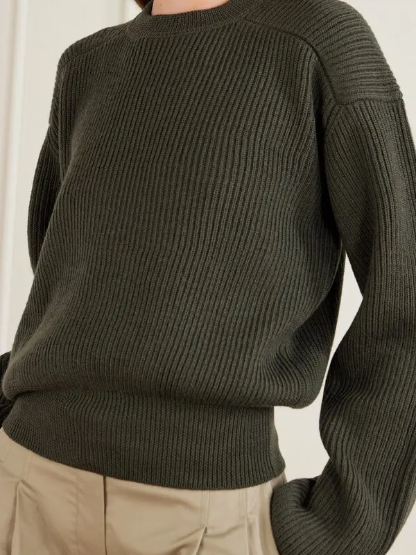 RIER Ribbed Virgin Wool Sweater