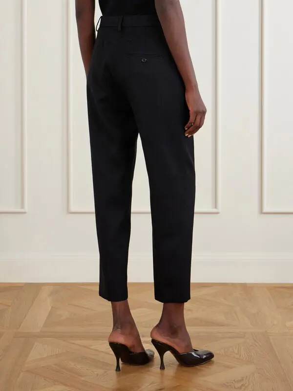 LANVIN Wool High-rise Straight-leg Pants