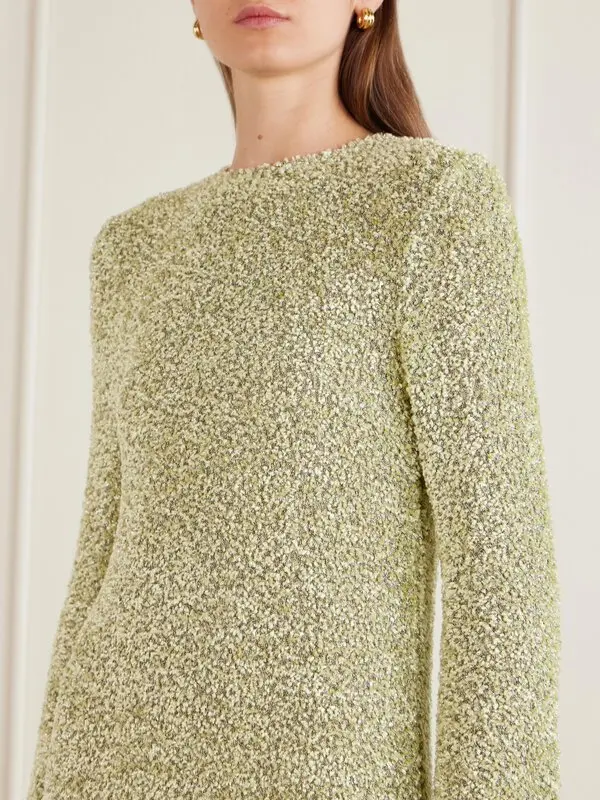 LIBEROWE Wren Lurex Chenille Maxi Dress With Bell Sleeves