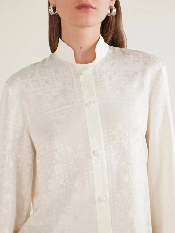 LIBEROWE Nisha Silk-jacquard Shirt