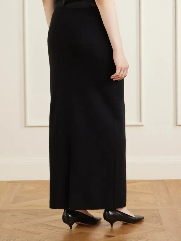 THE ROW Perna Cashmere Midi Skirt