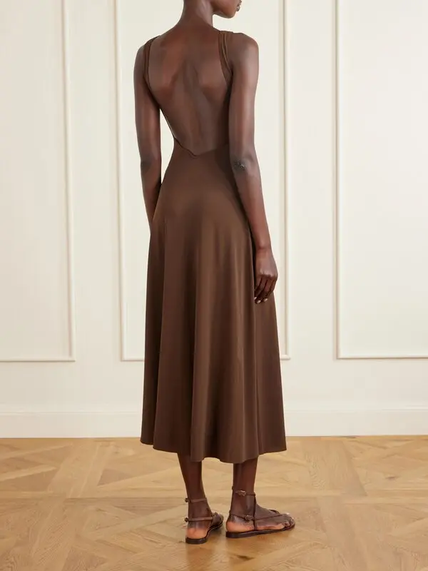 ERES Sculpture Backless Jersey Maxi Dress