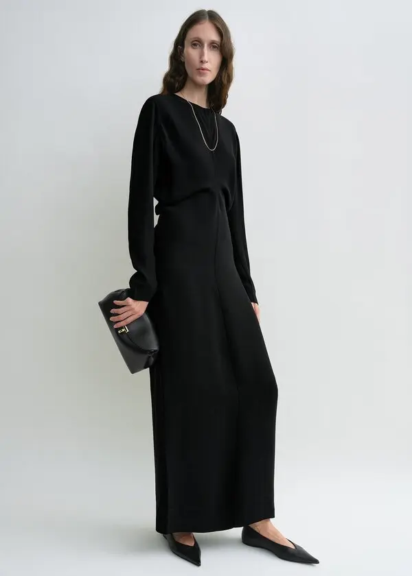 TOTEME Long-sleeve Slouch Waist Maxi Dress