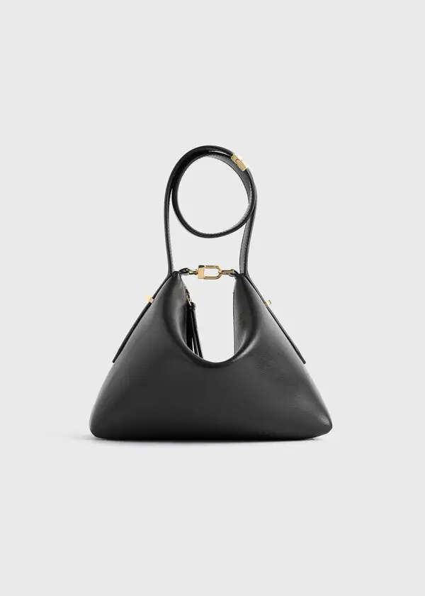 TOTEME Bevel Leather Wristlet - Black