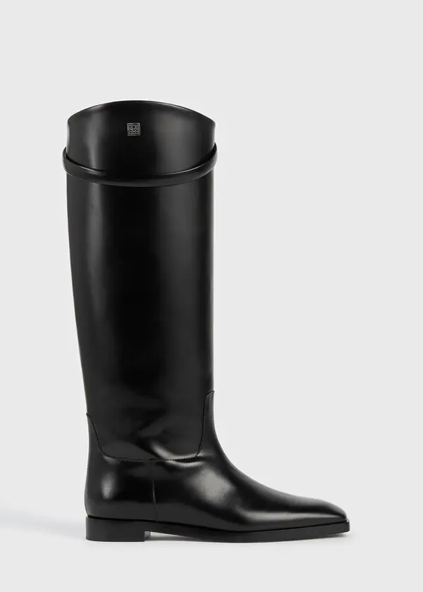TOTEME Box-leather Riding Boots