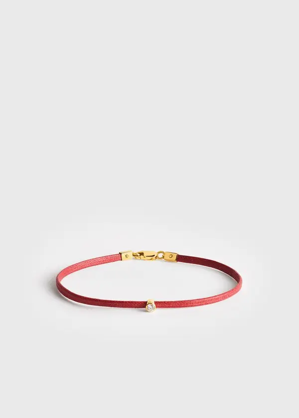 TOTEME Mini Diamond Bracelet Red/gold
