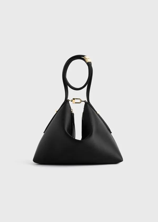 TOTEME Bevel Satin Wristlet - Black