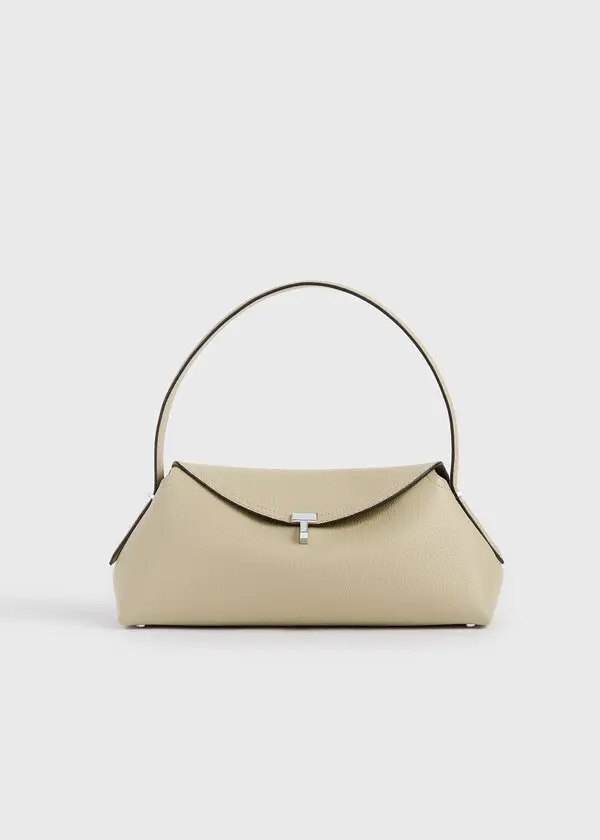 TOTEME T-lock Grained-leather Shoulder