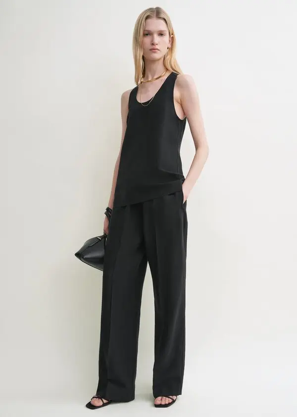 TOTEME Scoop Tank Top - Black