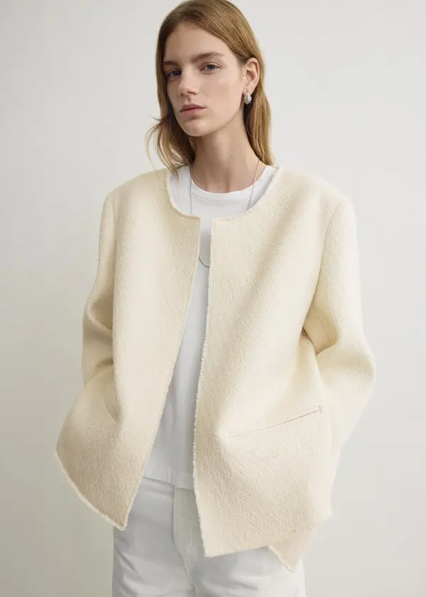 TOTEME Open-front Bouclé Blazer