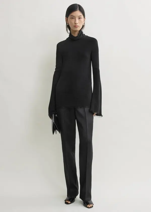 TOTEME Frayed-edge Slim Top