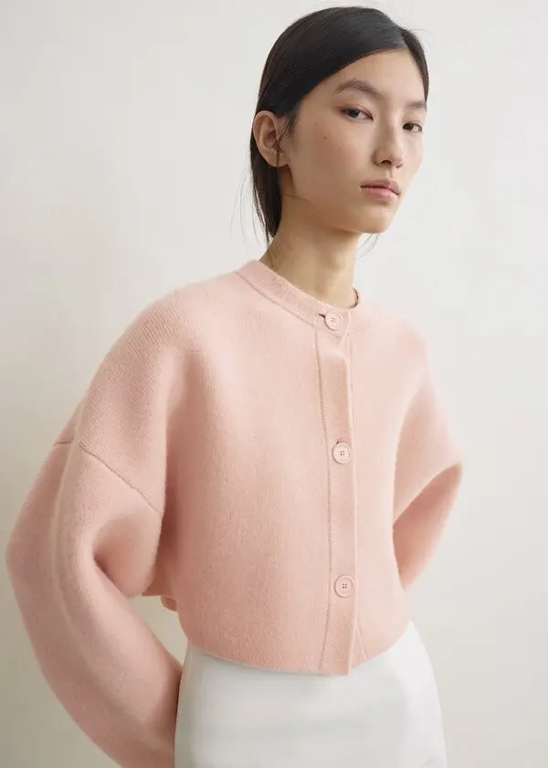 TOTEME Cropped Oversized Cardigan