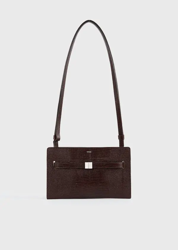 TOTEME Belted Lizard-embossed Crossbody