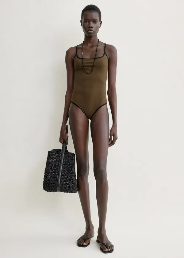 TOTEME Stripe Edge Swimsuit