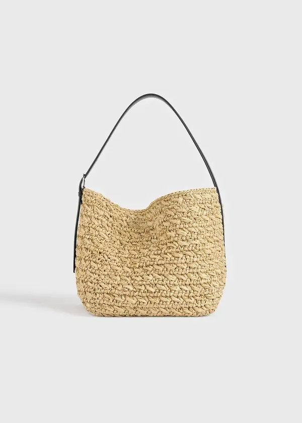 TOTEME Medium Belted Paper Raffia Tote