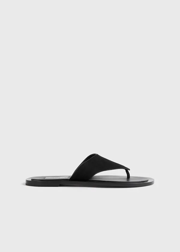 TOTEME T-bar Suede Sandals