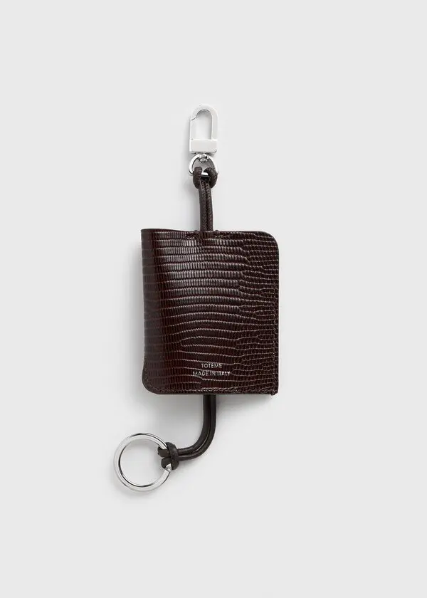 TOTEME Lizard-embossed Keyring