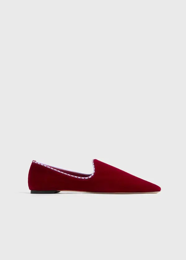 TOTEME Velvet Venetian Slippers