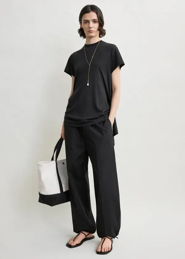 TOTEME Drawstring Cotton Trousers