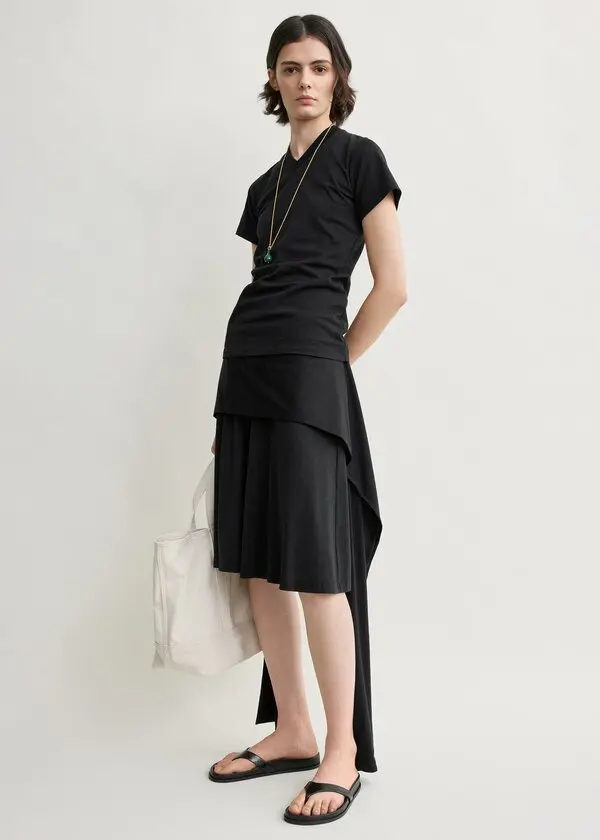 TOTEME Tie-waist Jersey Shorts
