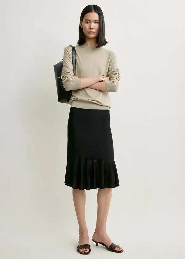 TOTEME Fluted Knit Skirt