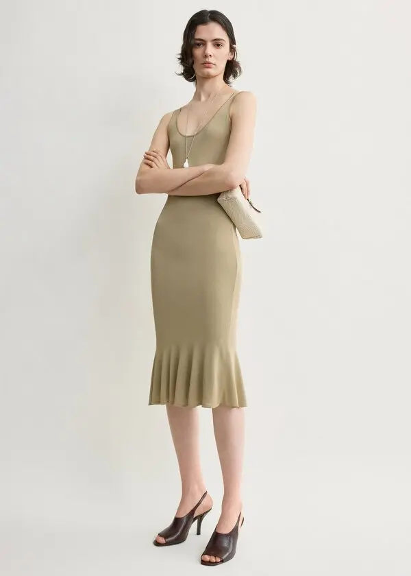 TOTEME Fluted Hem Dress