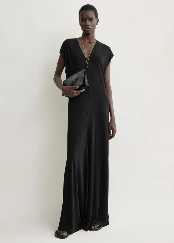 TOTEME V-neck Jersey Dress