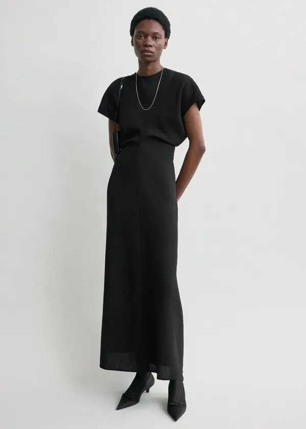 TOTEME Slouch Waist Wool Dress