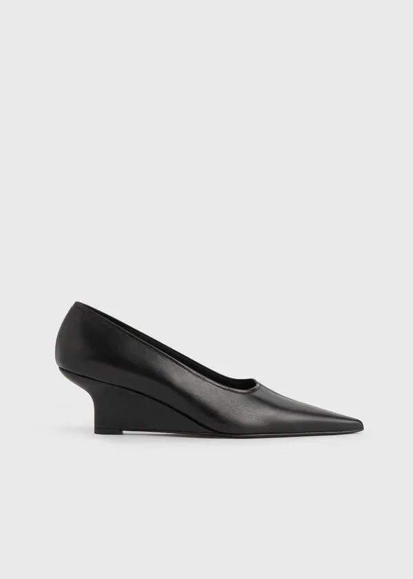 TOTEME Sharp Nappa Wedge Pumps