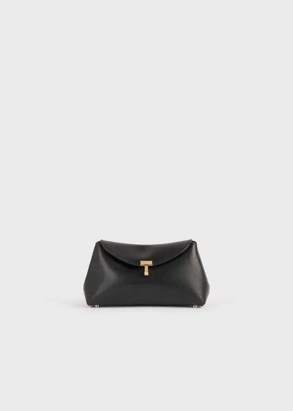 TOTEME Mini T-lock Leather Clutch