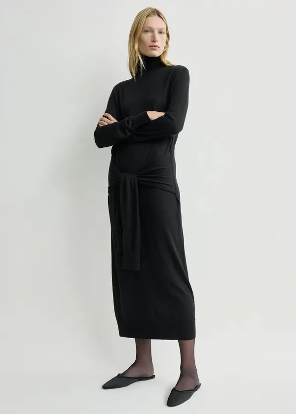 TOTEME Double-sleeve Turtleneck Dress
