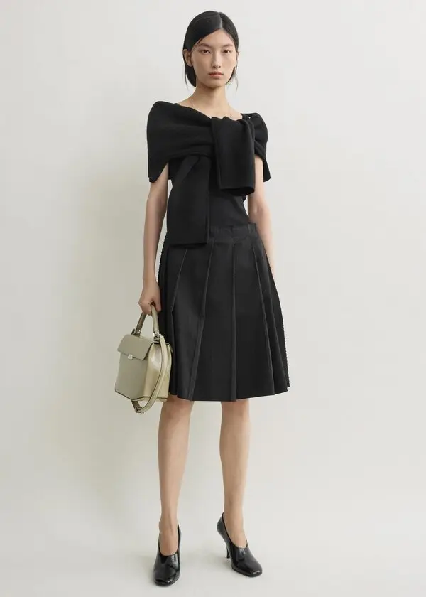 TOTEME Beaded Pleat Skirt