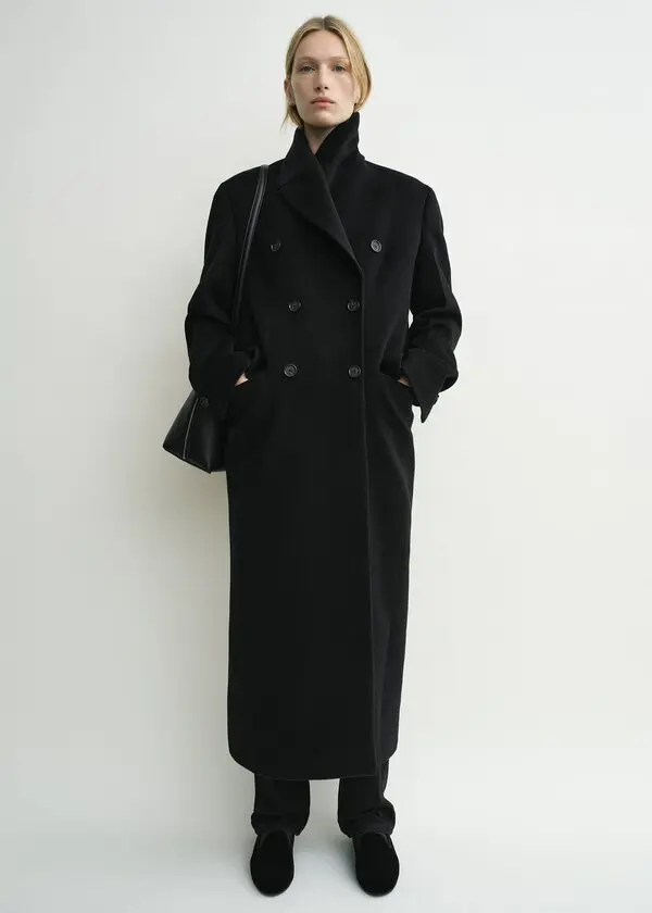 TOTEME Broad Coat - Black