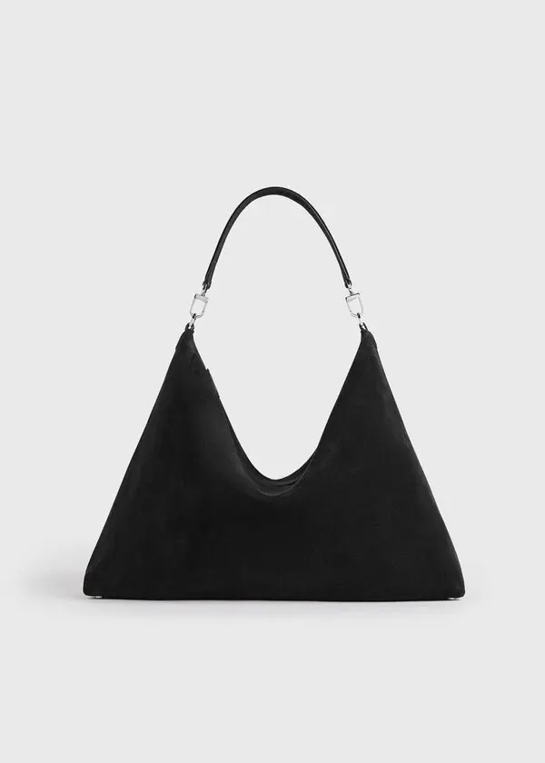 TOTEME Bevel Suede Bag