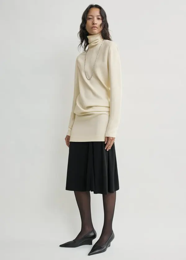 TOTEME High-neck Twist Blouse