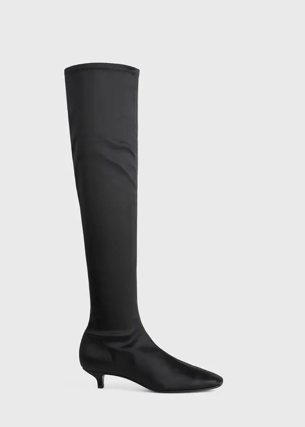 TOTEME Satin Knee-high Boots