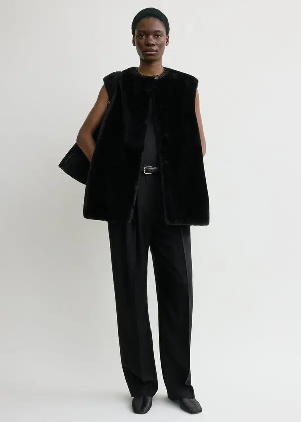 TOTEME Plush Shearling Vest