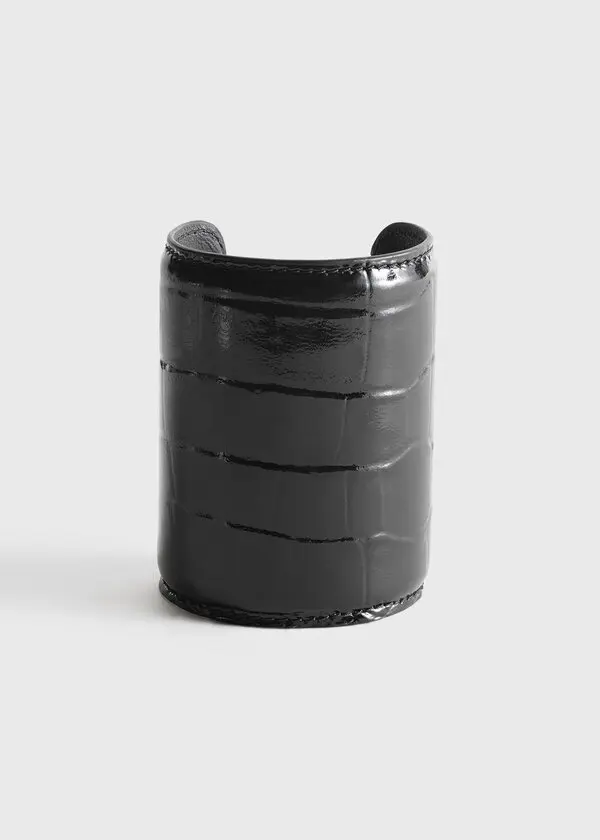 TOTEME Long Croco-embossed Cuff