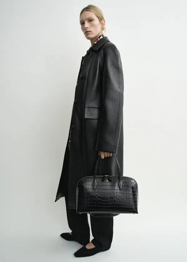 TOTEME Raglan Leather Coat