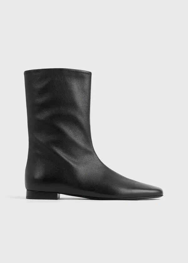 TOTEME Grained-leather Ankle Boots