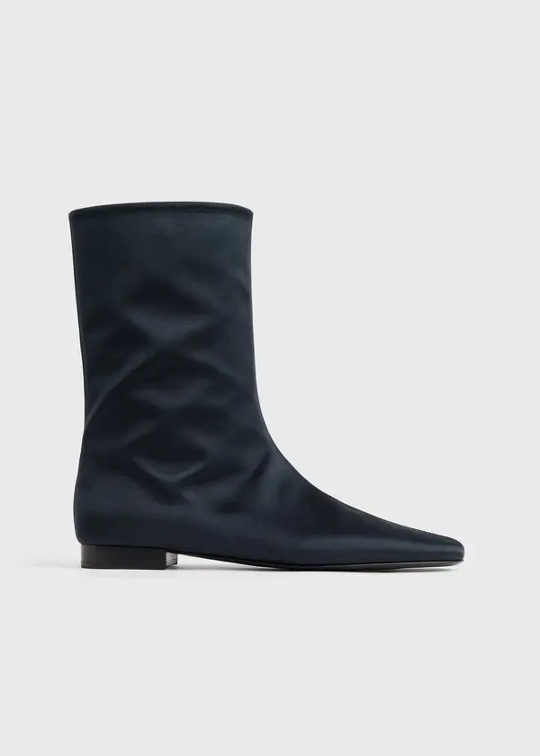 TOTEME Satin Ankle Boots