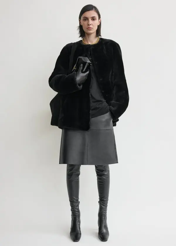 TOTEME Plush Shearling Jacket