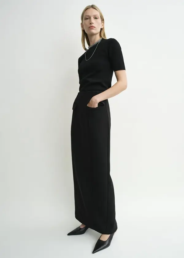 TOTEME Pocket Suit Skirt - Black