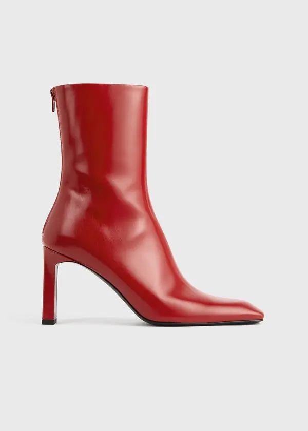 TOTEME Bar Glossy Leather Boots