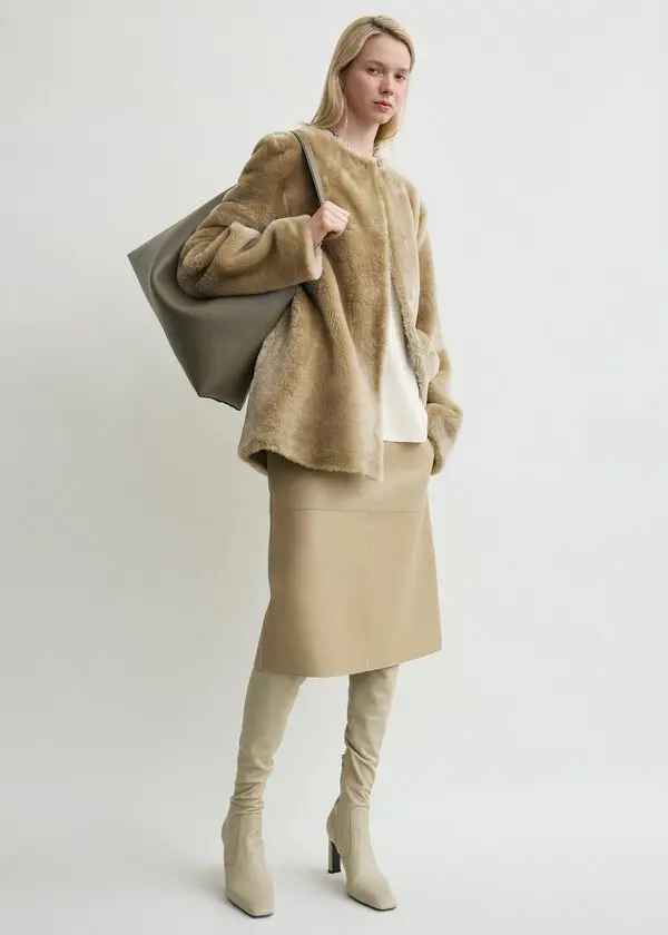 TOTEME Plush Shearling Jacket